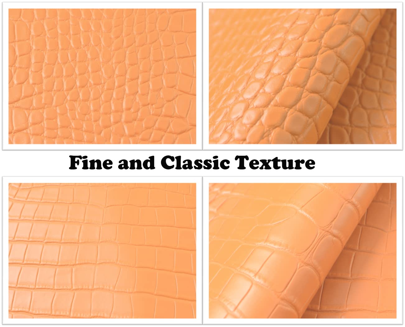 Wento Alligator Skin PU Leather Fabric Faux Leather Fabric Crocodile Fabric Leather Upholstery Fabric by The Yard