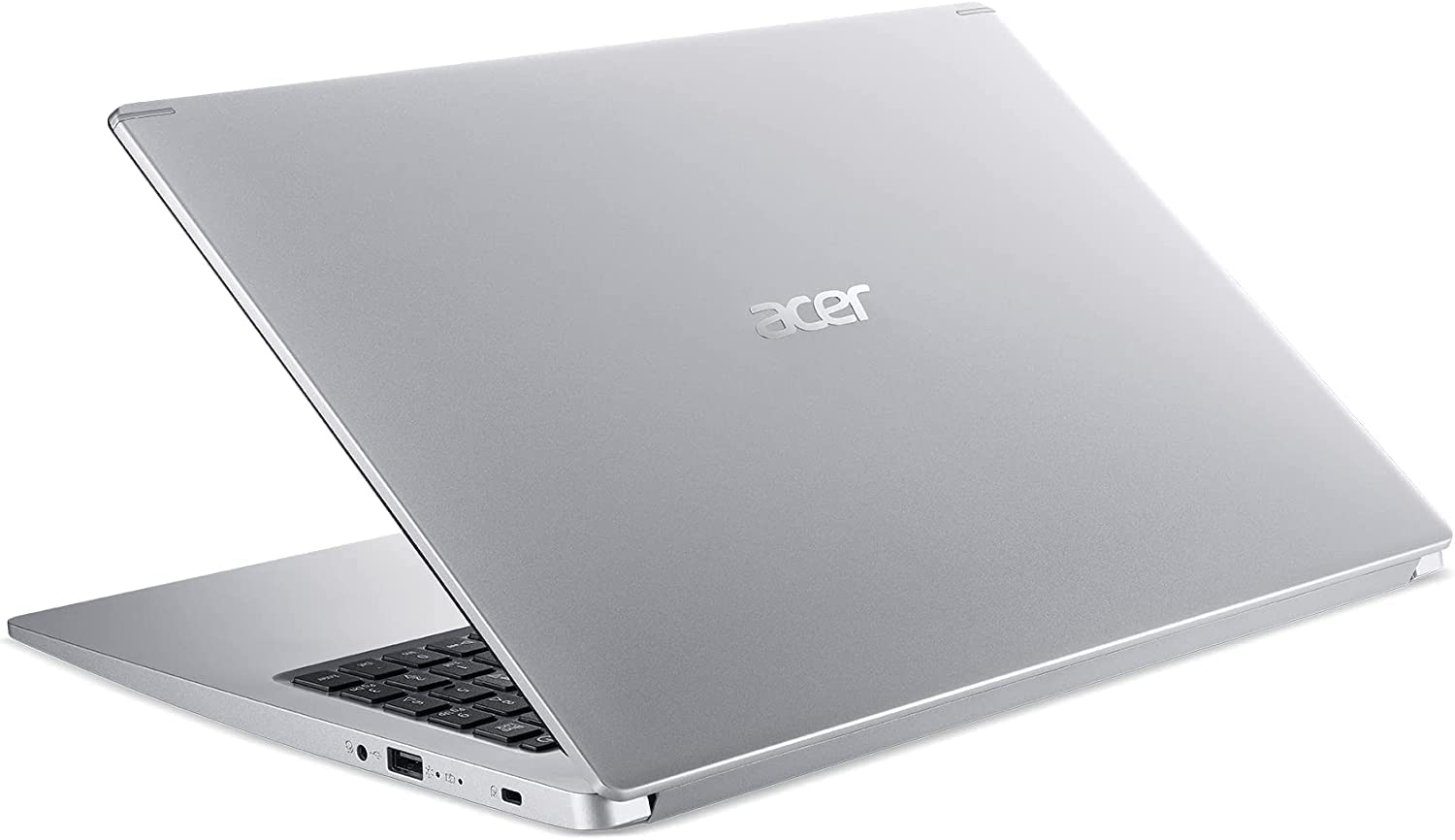 Acer 2023 Newest Aspire 5 15.6 Inch Slim Laptop, AMD Ryzen 5 5500U Hexa-Core Processor, 8GB RAM, 256GB SSD Storage, FHD IPS Display, WiFi 6, Backlit Keyboard, Windows 11 Home, Siver, w/Saz USB Cable