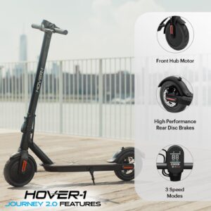 Hover-1 Journey 2.0 Foldable Electric Scooter for Adults with 350W Brushless Motor, 15 mph Max Speed, 8.5” Air-Filled Tires and 16 Mile Range