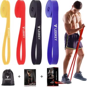 LEEKEY Resistance Bands, Exercise Bands Pull Up Assist Bands - Workout Bands Set - Mobility Band Powerlifting Bands for Men and Women Fitness Training, Physical Therapy,Home Workouts