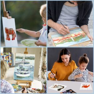 ESRICH Canvases for Painting 8Pack Painting Canvas with 9x12,8x10,4x6,Canvas Panels for Oil Paint,Watercolor,Acrylic Paint,Gouache and Tempera.