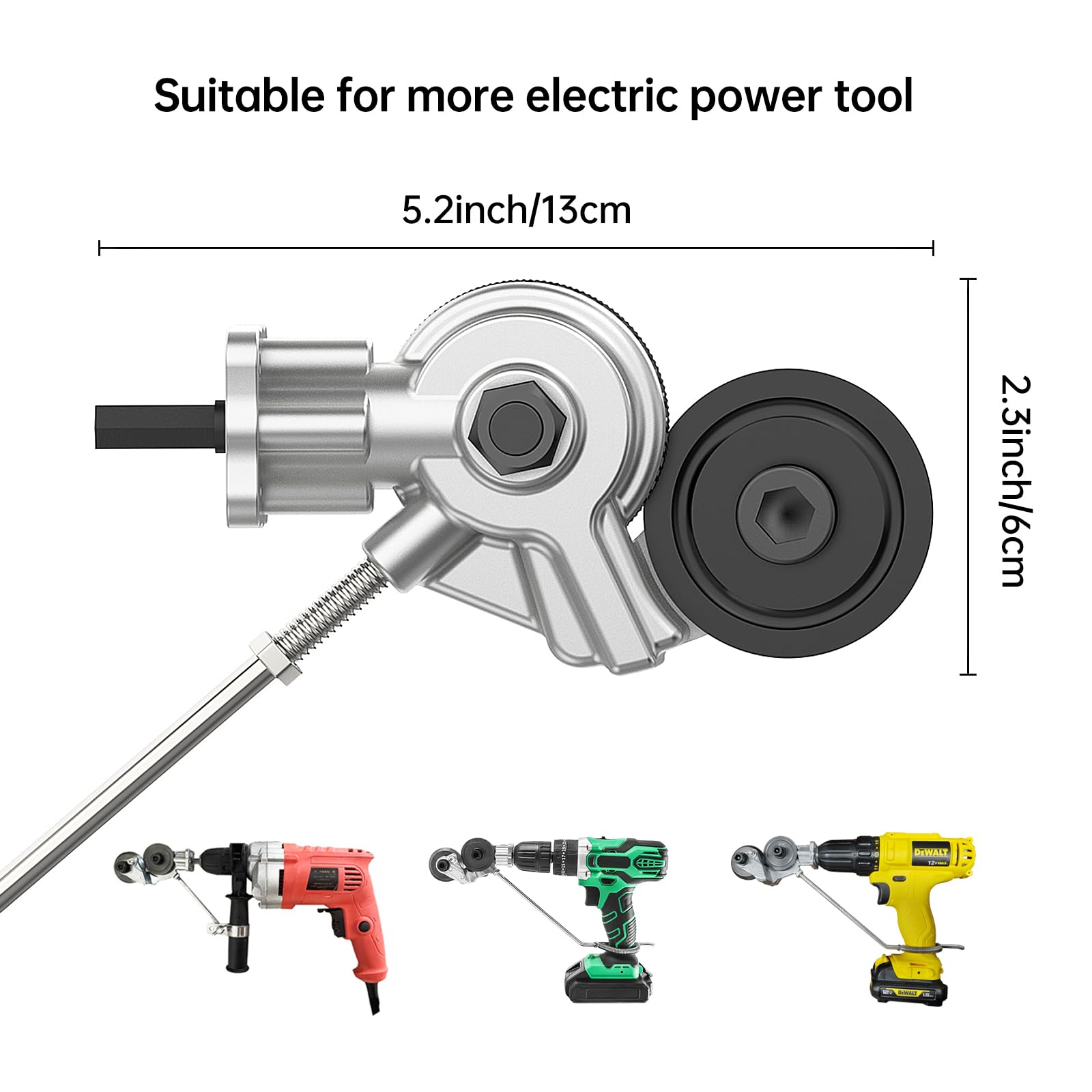 AFISEL Metal Nibbler Drill Attachment - Electric Drill Shears Attachment Cutter Nibbler,Sheet Metal Cutter Tool Adapter Is Fit For Cutting Various Metals Materials Such As Aluminum, Iron.