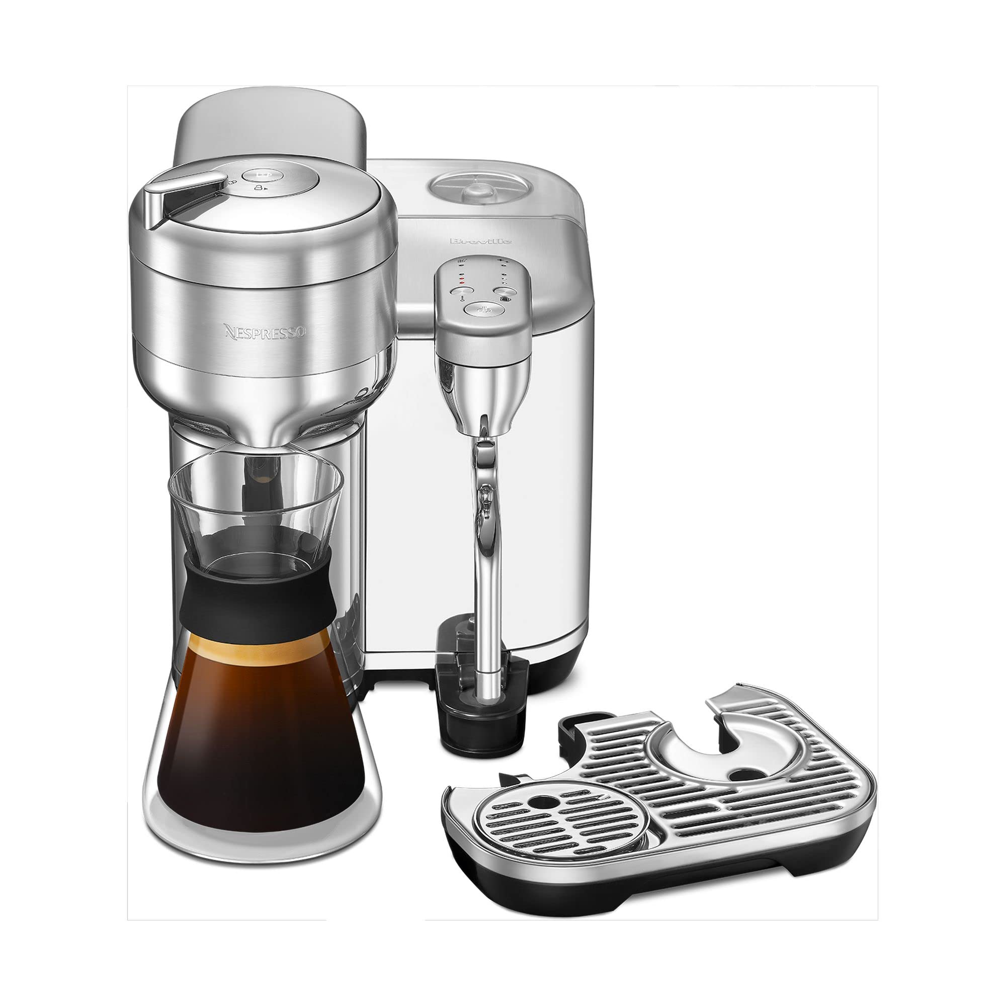 Nespresso Vertuo Creatista Coffee and Espresso Maker by Breville, Brushed Stainless Steel