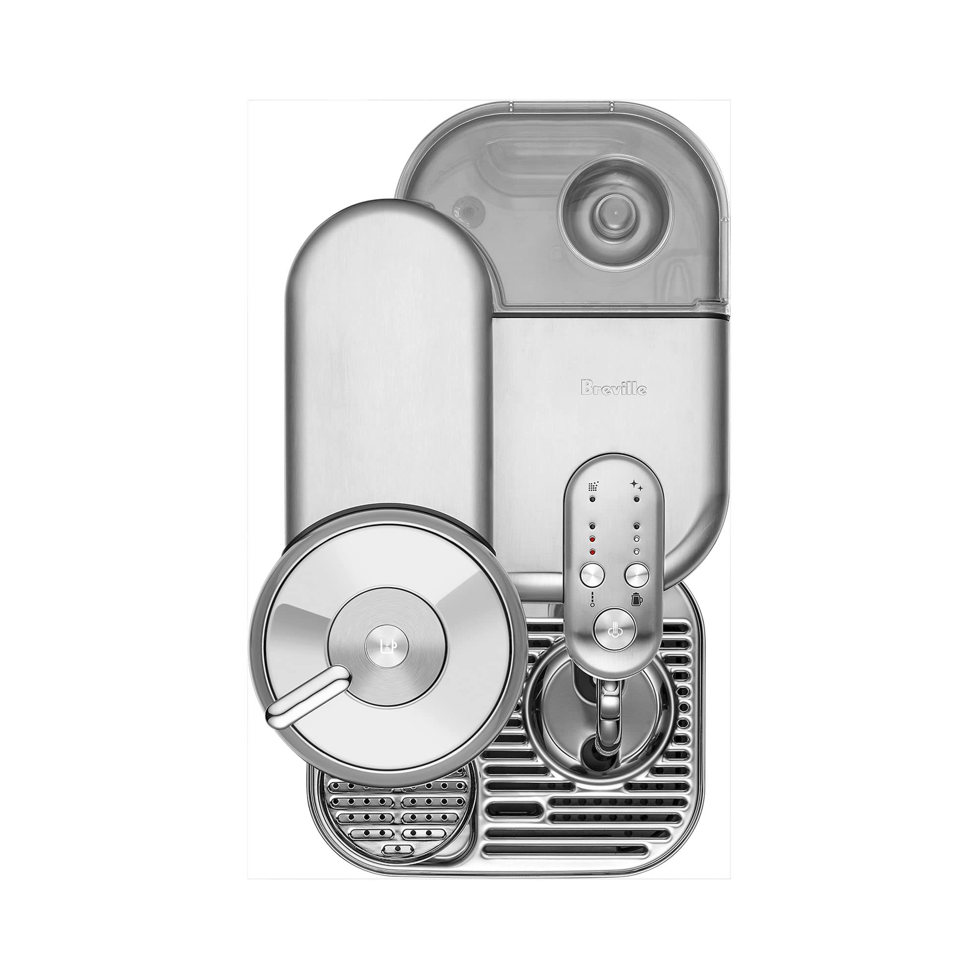 Nespresso Vertuo Creatista Coffee and Espresso Maker by Breville, Brushed Stainless Steel