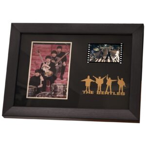 veratwo the beatles gifts,beatles picture framed decoration with 1x 35mm film display,beatles memorabilia for huge beatles fans on birthdays/christmas/thanksgiving 8x6 inches