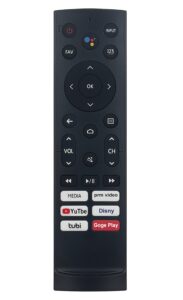 aulcmeet erf3l90h 296713 replace remote control with voice search compatible with hisense smart tv 120l9gcine120a 120l9gu 120l9g-cine120a cinema display screen