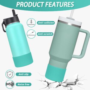 Vmini Tumbler/Bottle Boot, Compatible with Stanley, Hydro Flask and More Watter Bottles, Anti-Slip Bottom Silicone Sleeve Cover with Honeycomb Texture, 12-24 oz