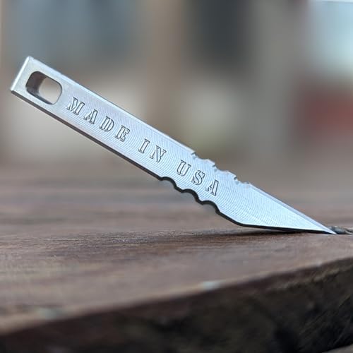 Milspin Rhino Bar EDC Stainless Steel Mini Pry Bar Multi tool Keychain with Screw Driver, Box Opener and Minimalist Tool Features, Made in The USA