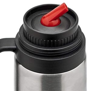 Thermos Stopper Pico de Mate Replacement Part For Stanley Classic Vacuum Insulated Wide Mouth Bottle Thermos (1.1QT, 1.5QT, 2QT) (Black-Red, Set of 1)