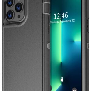 Protebox for iPhone 13 Pro Max Case, [Shockproof/Dust-Proof] Heavy Duty Protection Cover Case for iPhone 13 Pro Max 6.7 inch (Black/Gray)