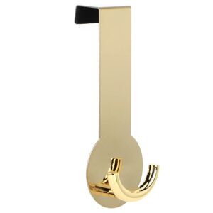 tbest stainless steel drawer hook back door hook hanger for office clothes bag organizer(gold) gold over door hanger,over door hook gold,gold over door hook (gold)