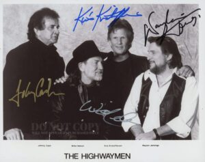 the highwaymen photograph 8 x 10 | johnny cash | waylon jennings | willie nelson | kris kristofferson | outlaw country supergroup | magnificent photo | poster art print