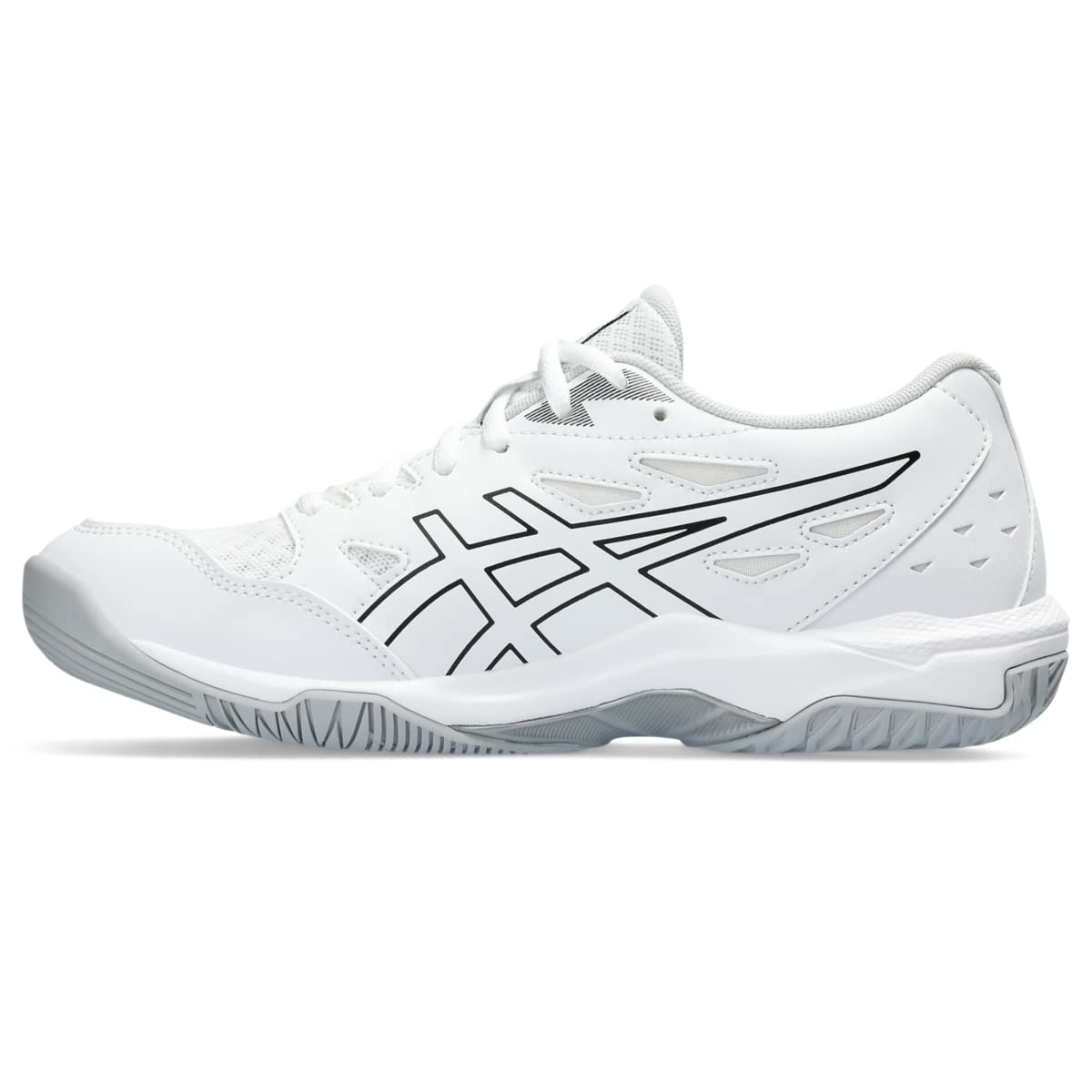 ASICS Women's GEL-ROCKET 11 Volleyball Shoes, 7, WHITE/PURE Silver