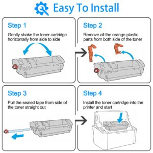 NineLeaf 05A Compatible Toner Cartridge Replacement for HP 05A CE505A Black Toner Cartridge for HP Laserjet Pro P2035 P2035N P2055DN 2055DN 2035N P2030 P2050 P2055D P2055X 2055D 2055X Printer (2 Pack)