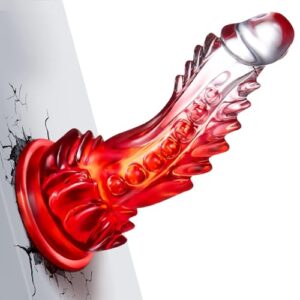 Clear Monster Dildos Sex Toy- 8.8 Inch Realistic G-spot Dildo with Suction Cup for Hand-Free Play, Huge Monster Penis, Big Dildo Adult Sex Toys for Women Men and Couples