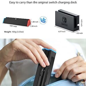 Antank TV Docking Station for Nintendo Switch/Switch OLED, Portable Switch Dock 4K HDMI TV Adapter/High Speed USB 3.0 Ports, Charging Dock Replacement for Official Nintendo Switch Dock