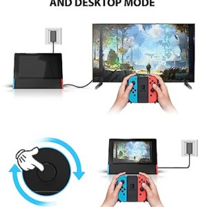 Antank TV Docking Station for Nintendo Switch/Switch OLED, Portable Switch Dock 4K HDMI TV Adapter/High Speed USB 3.0 Ports, Charging Dock Replacement for Official Nintendo Switch Dock