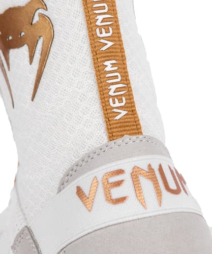 Venum "Elite" Boxing Shoes - White/Gold