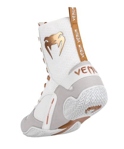 Venum "Elite" Boxing Shoes - White/Gold