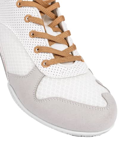 Venum "Elite" Boxing Shoes - White/Gold