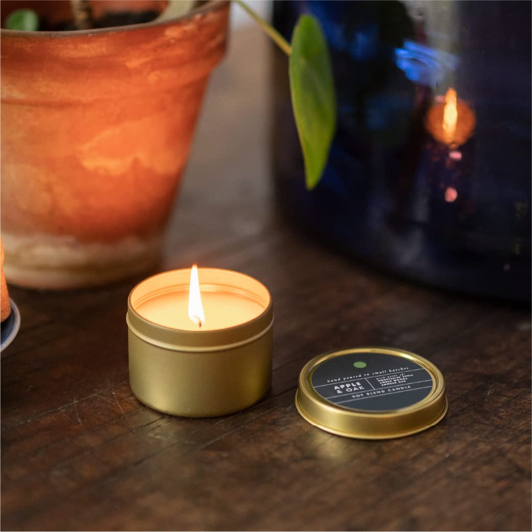 ScentAir- Scented Tin Candle - Apple & Oak