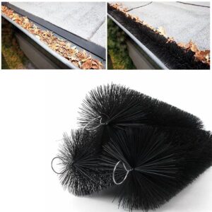 roof gutter anti blocking brush to prevent fallen leaves from clogging the gutter, tiameter 4.33 inch, length 16ft