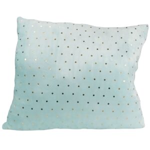 urban lifestyle gold foil jumbo pillow, mint