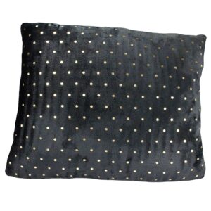 urban lifestyle gold foil jumbo pillow, black