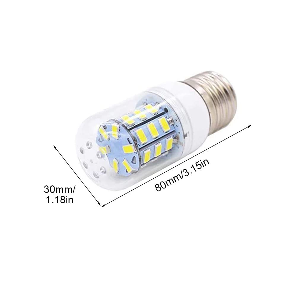 MMBGJKG Refrigerator Light Bulb 5W,5304511738 Refrigerator LED Light Bulb, Refrigerator PS12364857 AP6278388 4584444,120V E26 Daylight White LED Refrigerator Light Appliance Bulbs (4)