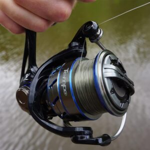 Tempo Apex Spinning Reel - Ultralight Magnesium Body Fishing Reels Spinning with 10+1 BB, Carbon Fiber Max Drag 39 LBs, Smooth Fishing Reel with Aluminum Shaft and Handle for Bass Trout Catfish