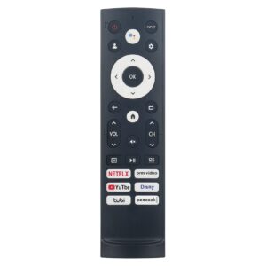 erf3m90h replacement voice remote control compatible with hisense led 4k smart tv 43a6h 43a65h 43a68h 50a6h 50a65h 50a68h 55a6h 55a65h 55a68h 65a6h 65a65h 65a68h 75a6h 75a65h 75a68h 50u6h 55u6h 65u6h