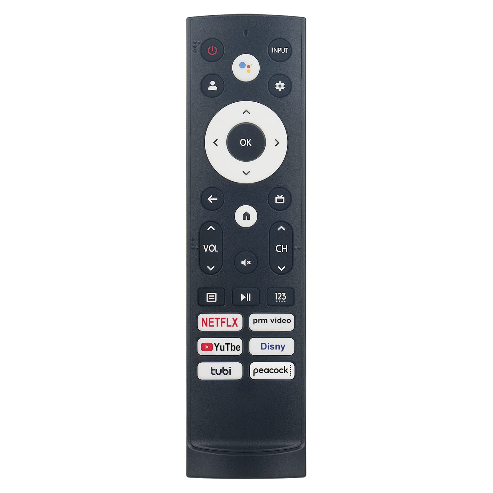 ERF3M90H Replacement Voice Remote Control Compatible with Hisense LED 4K Smart TV 43A6H 43A65H 43A68H 50A6H 50A65H 50A68H 55A6H 55A65H 55A68H 65A6H 65A65H 65A68H 75A6H 75A65H 75A68H 50U6H 55U6H 65U6H