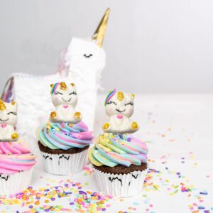 Unicorn Candy Lollipops (12 pieces) Individually Wrapped Suckers, Great for Unicorn Birthday, Party Favors, Candy Buffet, Pinata, Goodie Bags