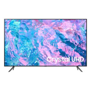 samsung 50-inch uhd cu7000 series purcolor 4k hdr, gaming hub, smart tv with alexa built-in - un50cu7000, 2023 model - (renewed)