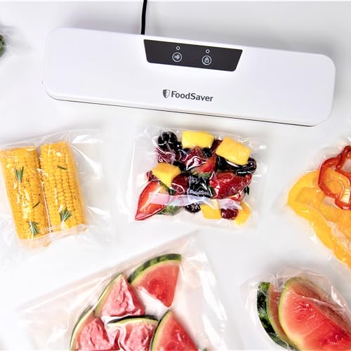 FoodSaver Everyday Vacuum Sealer Machine | Keeps Food Fresh Up to 5x Longer* | Compact Design For Efficient Storage | With 5 x Vacuum Sealer Bags (0.94 L & 3.78 L) | VS0290