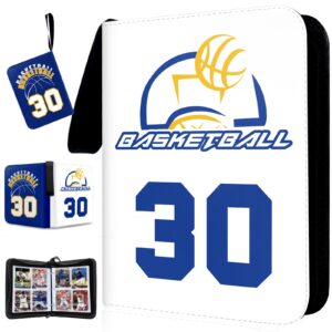 coarvxa 400 cards basketball card binder,4 pocket with 400 cards trading card albums sleeve protectors,card storage case fits for collecting baseball,hockey,football,basketball or gaming trading cards