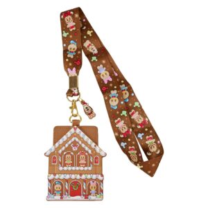 loungefly disney mickey and friends gingerbread lanyard