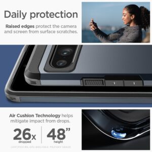 Spigen Tough Armor Designed for Pixel 8 Pro Case (2024) [Kickstand] [Military-Grade Protection] - Metal Slate