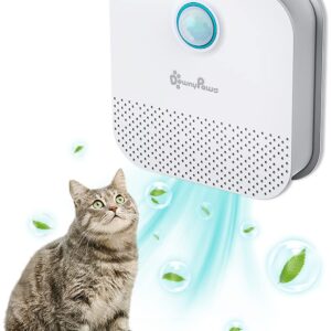 DownyPaws Cat Litter Deodorizer, Rechargeable 4000 mAh Odor Eliminator Cat Litter Box, Dust-Free, 14-Day Battery Life, No Consumables