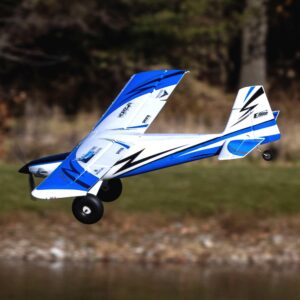 E-flite RC Airplane UMX Turbo Timber Evolution BNF Basic Transmitter Battery and Charger Not Included with AS3X and SAFE EFLU8950 Airplanes B&F Electric