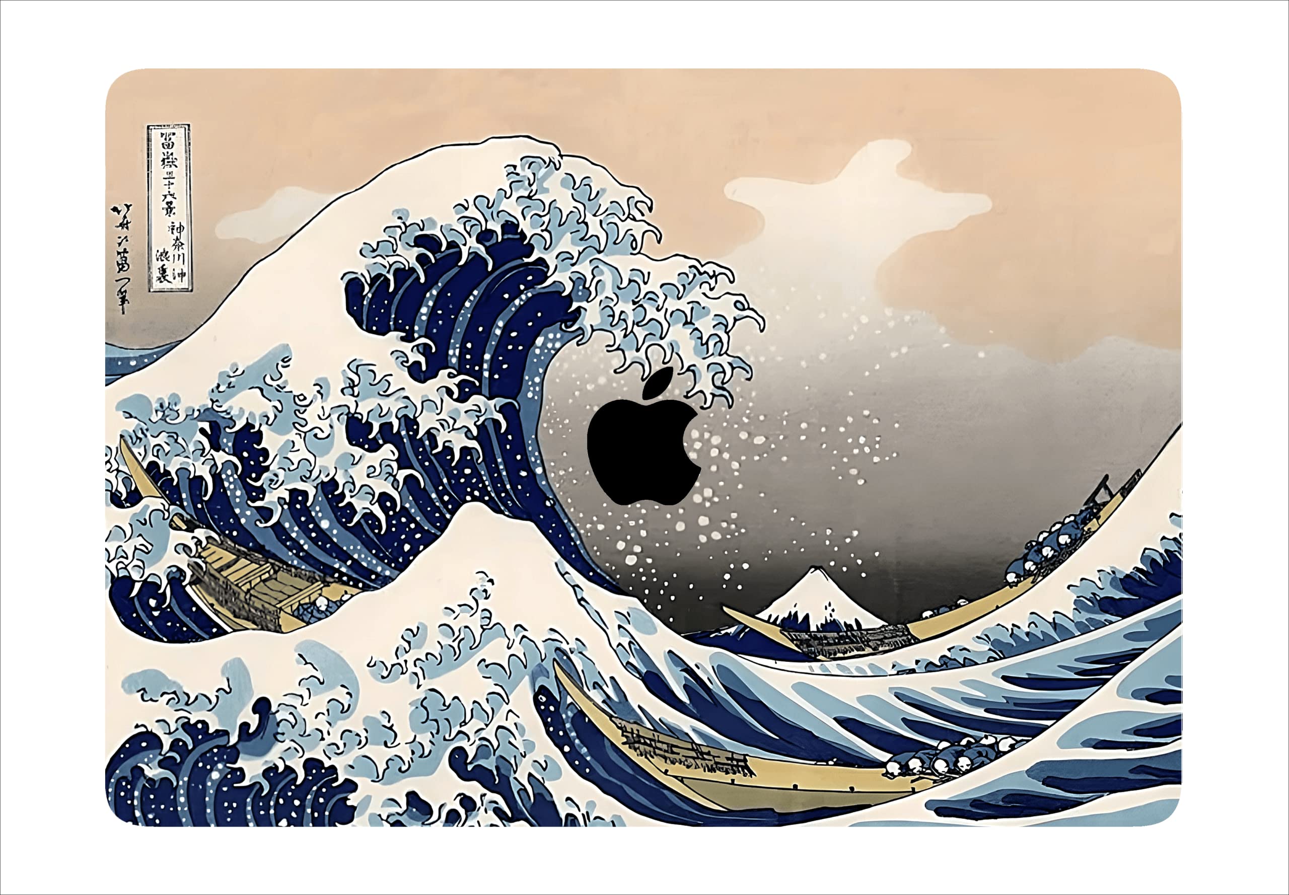 Nekoty Textured Laptop Skins compatible with MacBooks Pro 16" 14" 13" Air 13" 2019-2022 - Great Waves