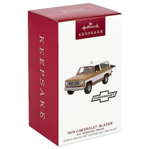 hallmark keepsake christmas ornament 2023, all-american trucks 1973 chevrolet blazer 2023, metal ornament, gifts for car collectors,