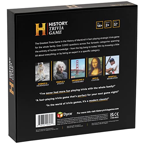 HISTORY Channel Trivia Game - 2000+ Fun General Knowledge Questions for Adults, Family and Teens in The Pursuit of Trivial Knowledge - The Perfect Party Card Game for Board Games Night with your Group