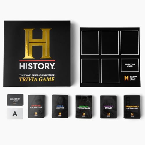 HISTORY Channel Trivia Game - 2000+ Fun General Knowledge Questions for Adults, Family and Teens in The Pursuit of Trivial Knowledge - The Perfect Party Card Game for Board Games Night with your Group