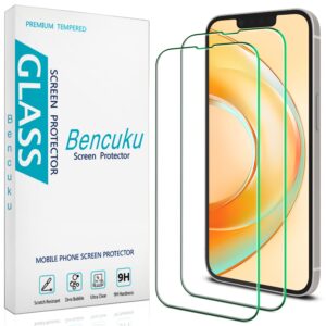 bencuku (2 pack) by hptech tempered glass for iphone 13 pro max 6.7-inch screen protector, 9h hardness, anti-scratch, bubble free, case friendly