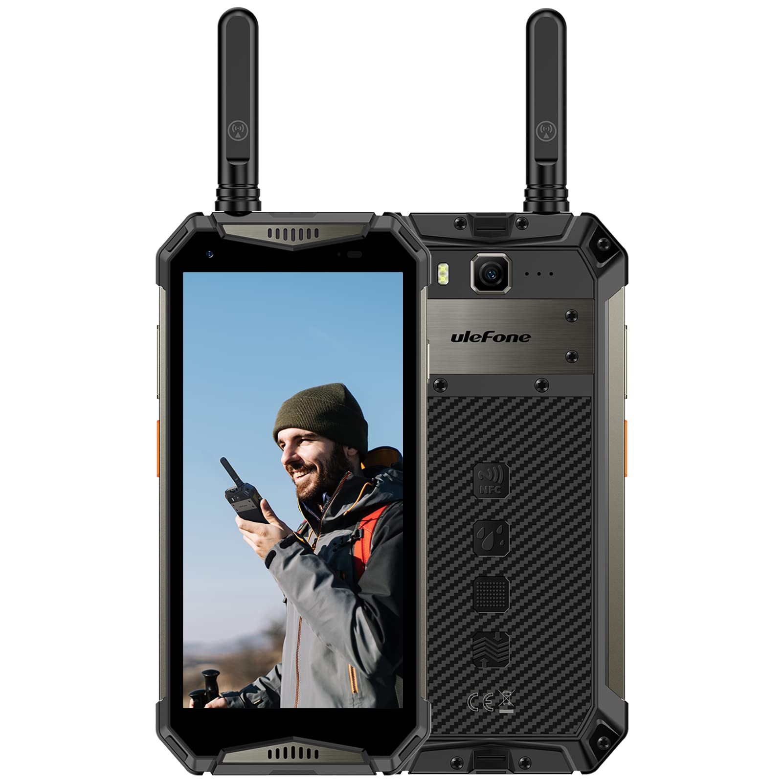 Ulefone Armor 20WT Walkie Talkie Rugged Phone, Helio G99 20GB + 256GB, 10850mAh Battery 33W Fast Charging, 50MP + 16MP, 5.65'' FHD+, Android 12, Dual Speaker, Fingerprint ID, NFC, GPS, GLONASS