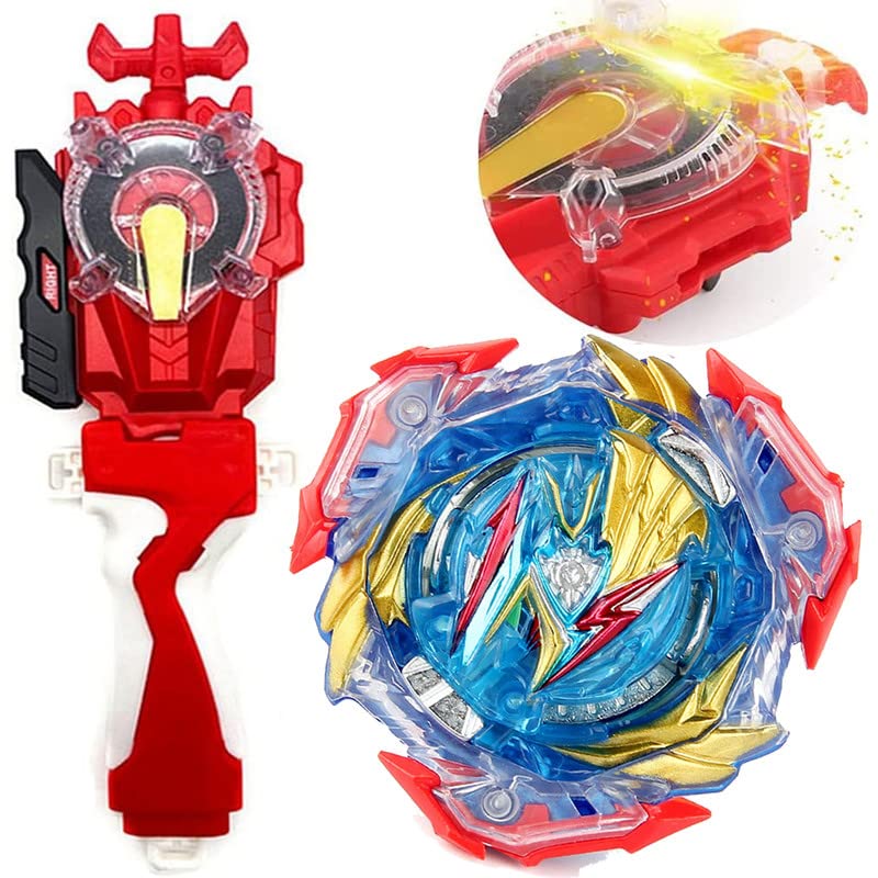 Bay Blades for 8-12 Spark Launcher Play Blade Blades for Boys, Bey Burst Toy Bayblayed Ultimate Valkyrie Battling Tops Bey Battle Burst LR Launcher Set Gaming Top Toys Gift Kids 6-8+