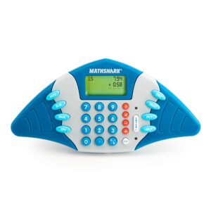 educational insights mathshark digital math game, handheld electronic math learning game for kids, ages 6+