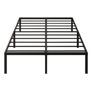 caziwhave bed frame queen size 18 inch high max 3500 lbs heavy duty metal mattress foundation platform sturdy steel slat support queen bed frames no box spring needed easy to assembly