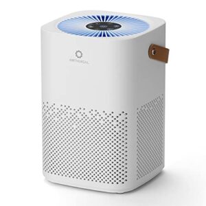 airthereal adh70 hepa filter air purifier for desktop, bedroom and car with sleep mode, removes allergies, dust, pollen, smoke and odor, type-c usb power cable, day dawning, white